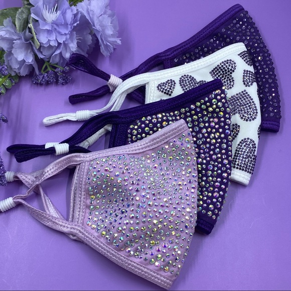 Accessories | Crystal Bling Face Masks Mix Match Colors | Poshmark